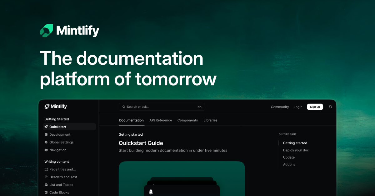 Mintlify — The documentation platform of tomorrow